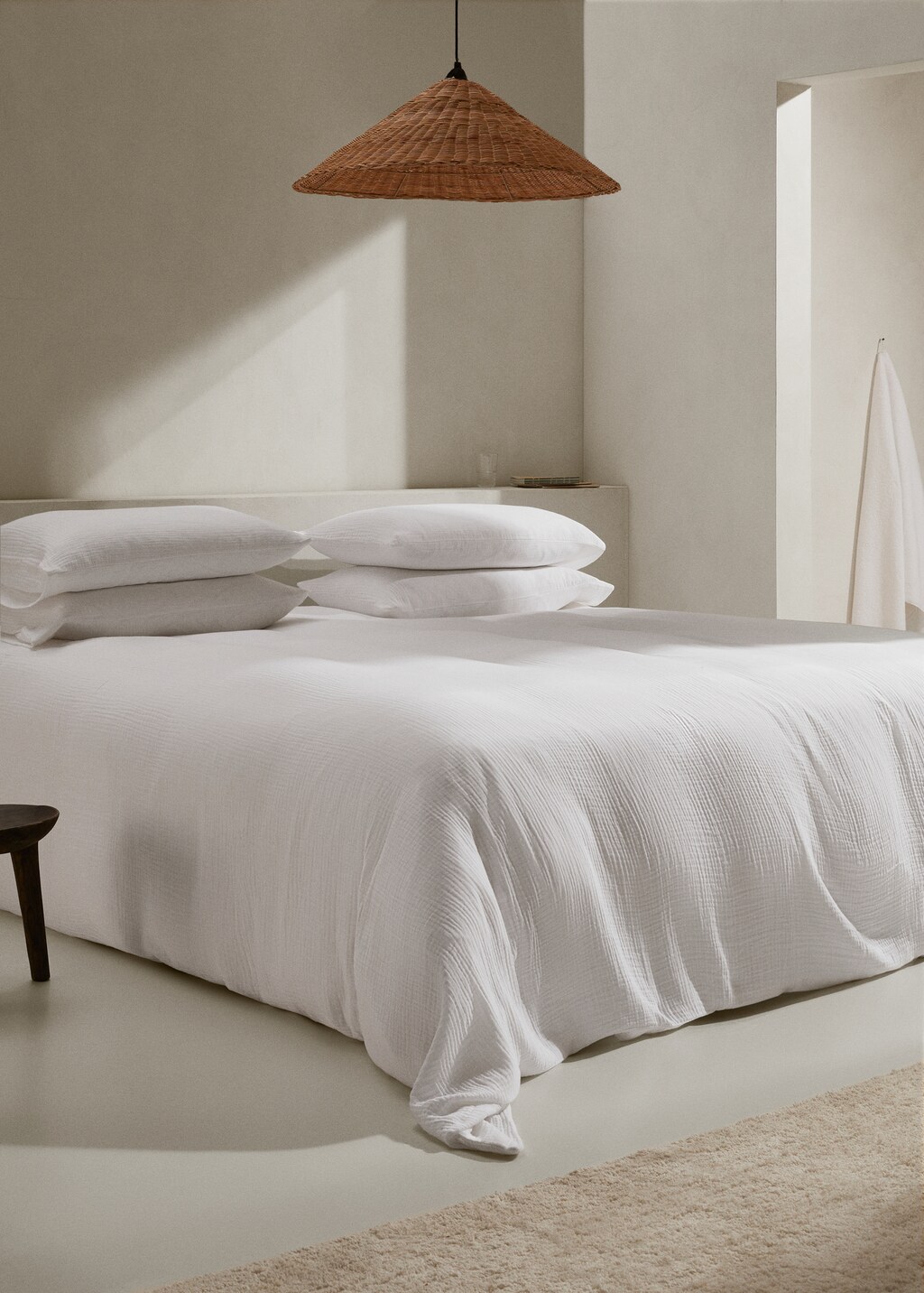 Housse de couette gaze coton lit 180/200 cm - Home | MANGO OUTLET ...