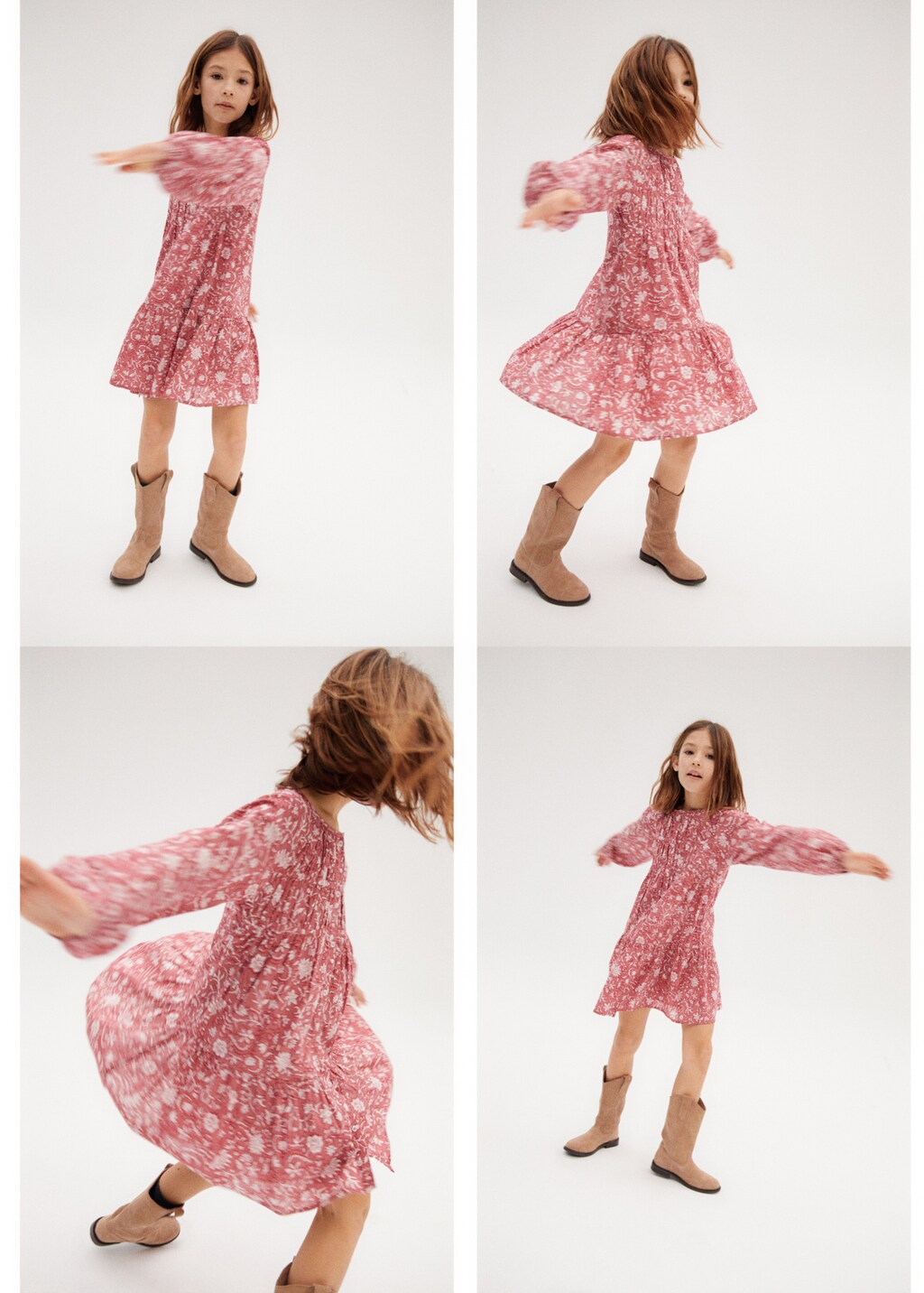 Floral ruffle dress - Girls | MANGO OUTLET United Kingdom