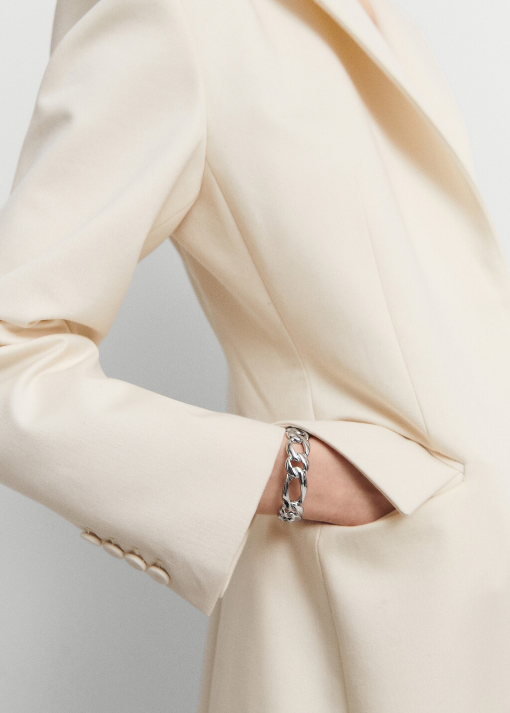 Rigid interlocking bracelet - Women | MANGO OUTLET USA
