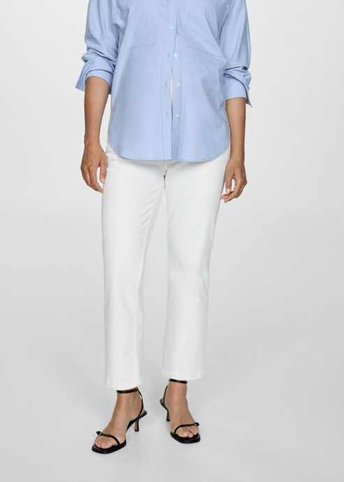 Maternity Straight Jeans - Women | MANGO OUTLET Sweden