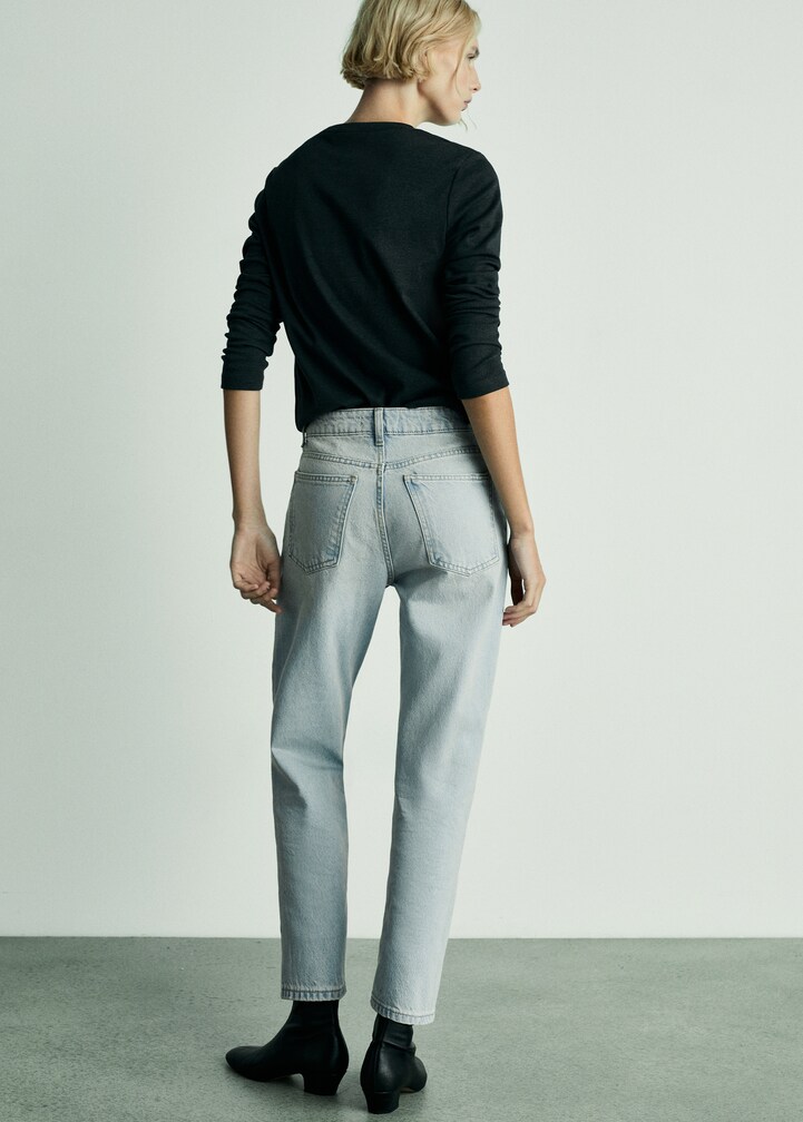 Mom2000 high-rise jeans - Women | MANGO OUTLET USA