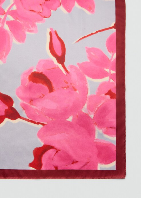 Floral-print scarf - Women | MANGO OUTLET USA