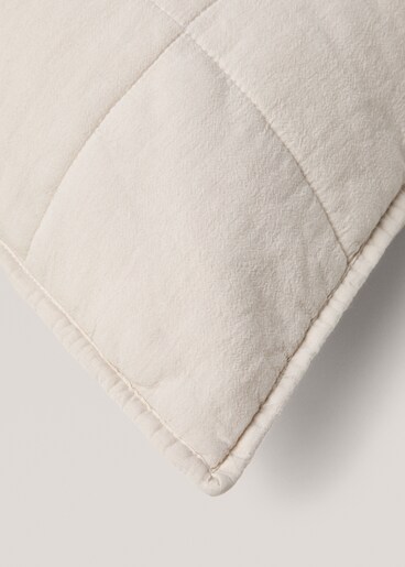 Quilted texture cotton cushion cover - Home | MANGO OUTLET United Kingdom