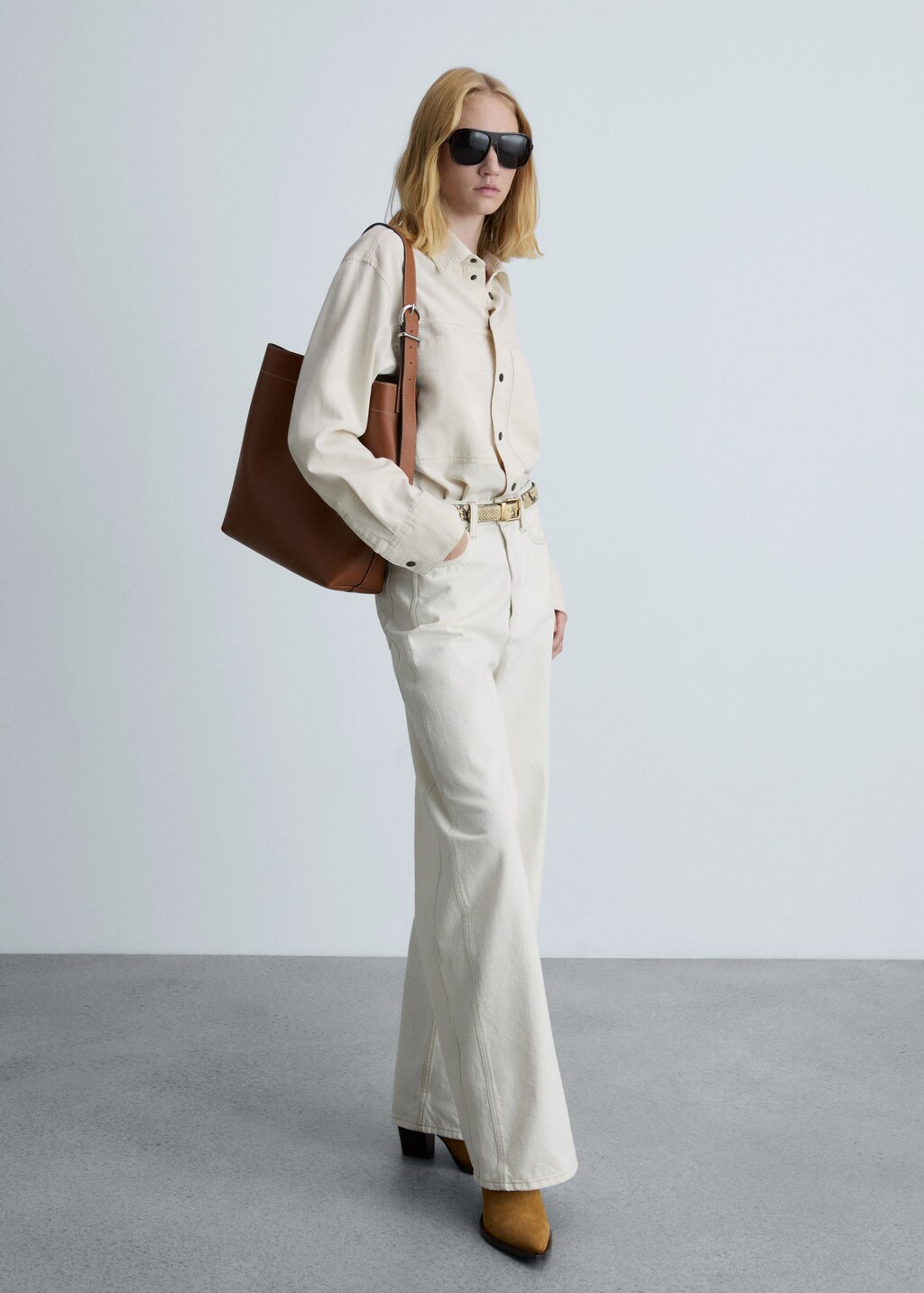 Suede cowboy boots - Women | MANGO OUTLET USA