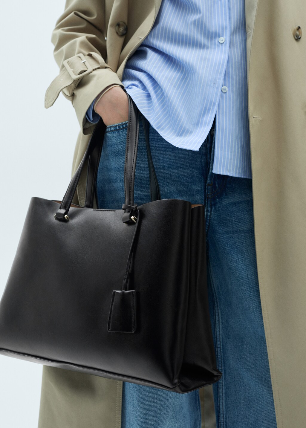 Shopper táska dupla rekesszel - Női | MANGO OUTLET Hungary