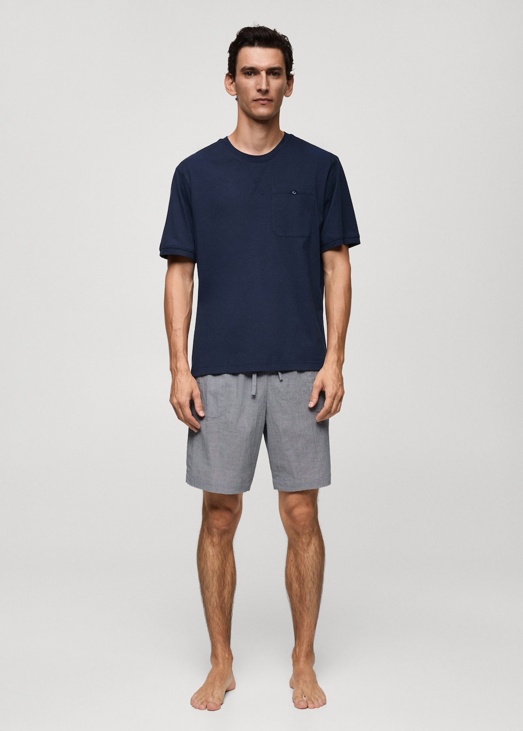 Pyjama-Pack aus Baumwolle mit Karomuster - Herren | MANGO OUTLET ...