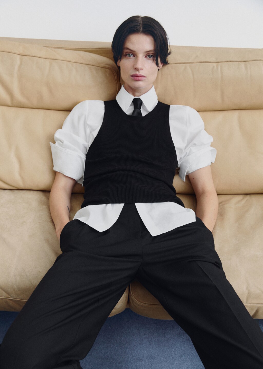 Narrow tie - Women | MANGO OUTLET Cyprus (Euros)