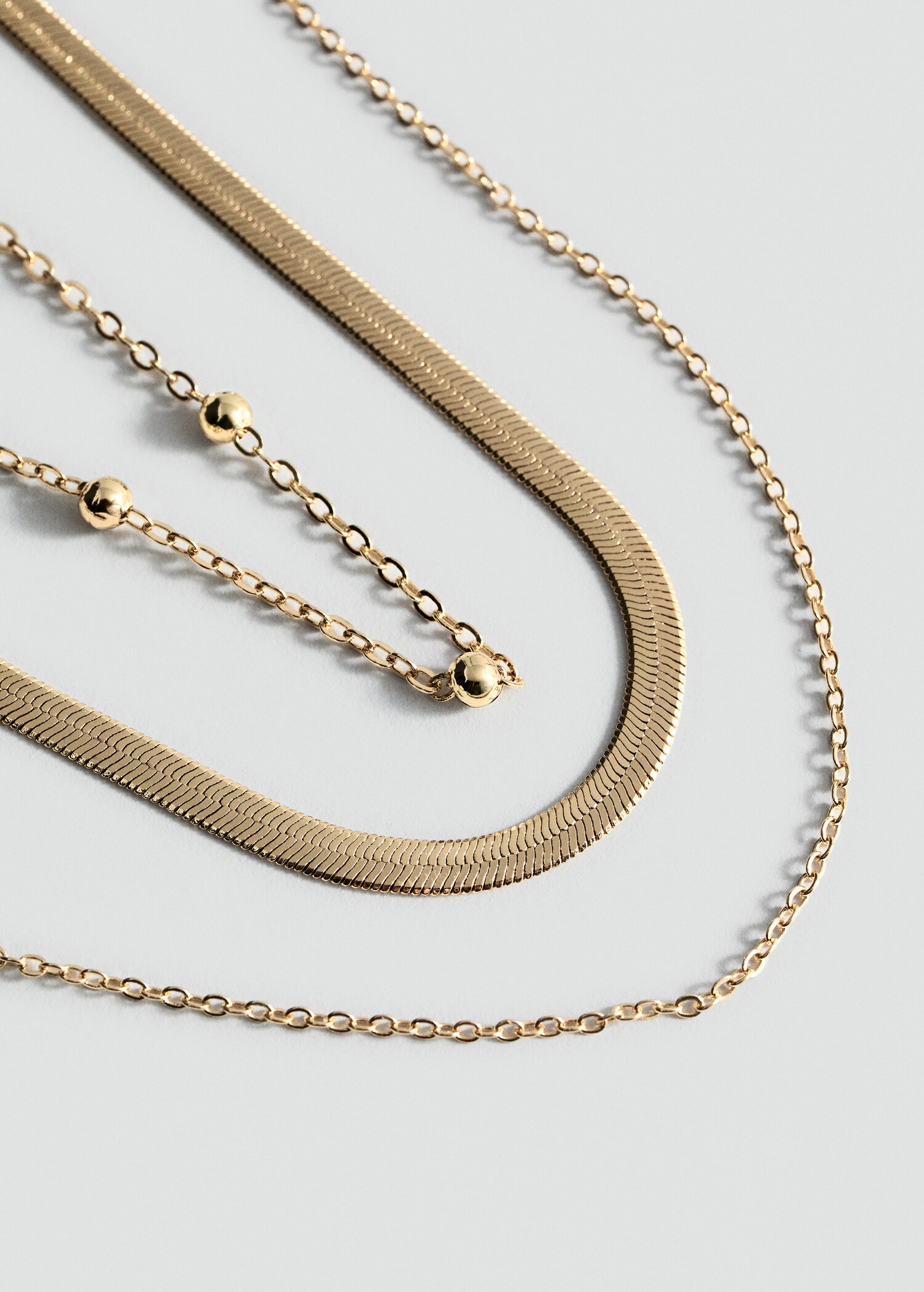 Long triple necklace - Teen Girl | MANGO OUTLET USA
