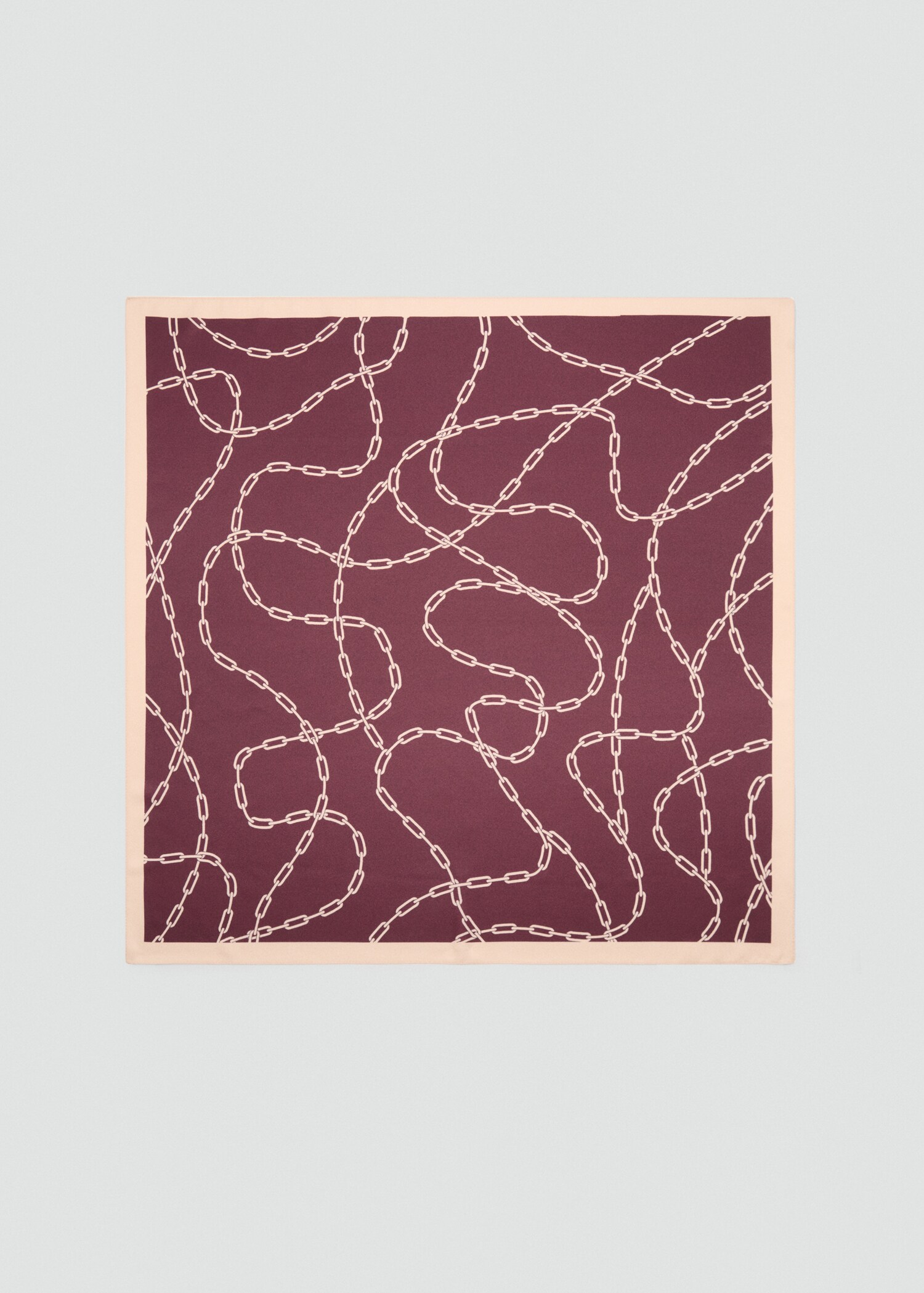 Chain-print scarf - Women | MANGO OUTLET Netherlands