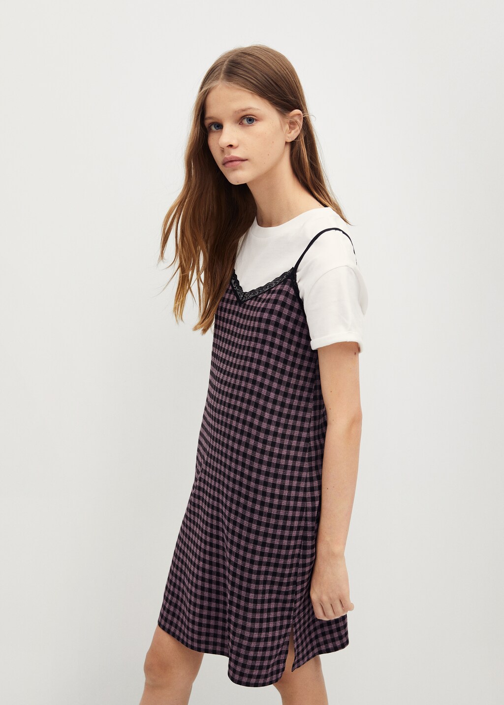 Abito quadri vichy - Bambina | MANGO OUTLET Italia