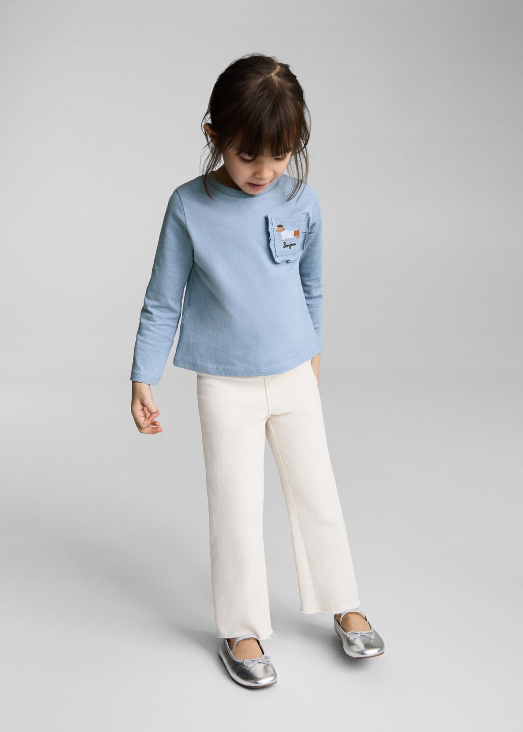 Patch pocket T-shirt - Baby girls | MANGO OUTLET USA