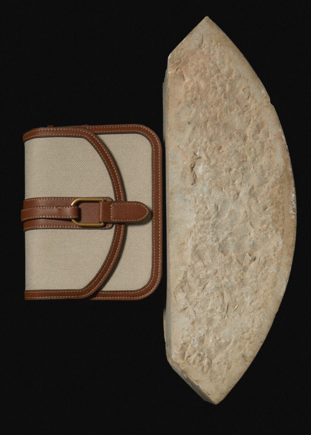 Contrasting canvas shoulder bag - Women | MANGO OUTLET USA